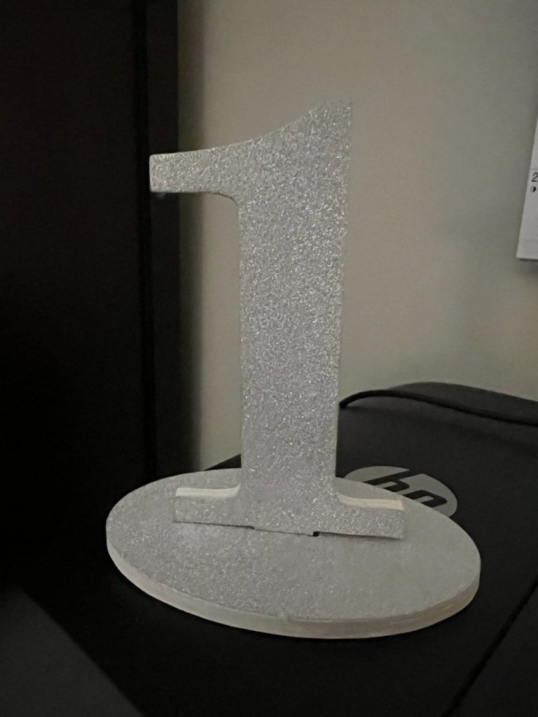 Table card number (Big) - Evelyn Torres